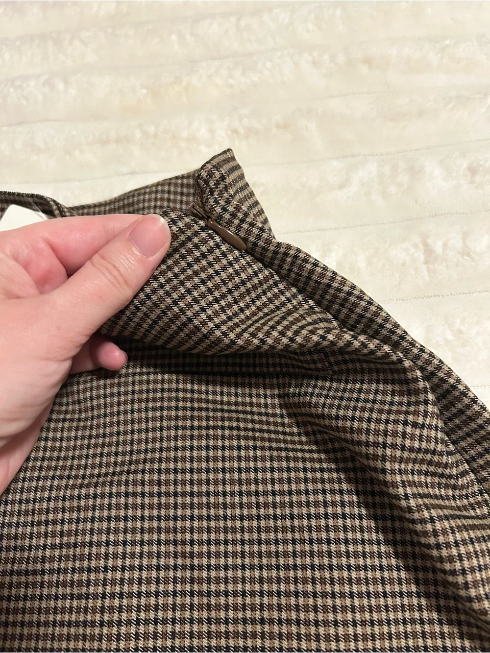 a new day | Skirts | A New Day Brown Houndstooth Mini Skirt | Poshmark